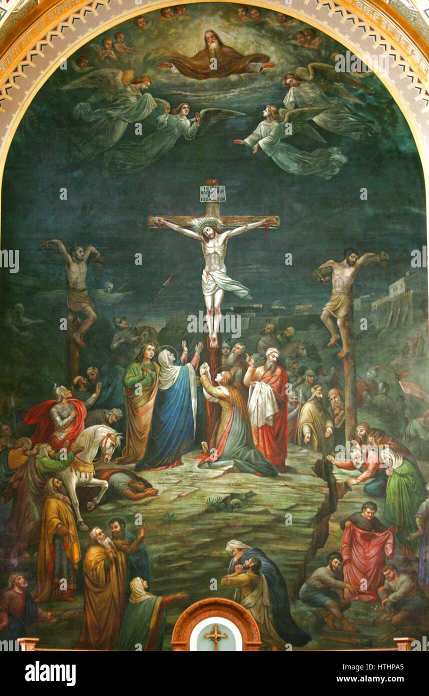 Kreuzigung Green Bay Cathedrale2 Stock Photo - Alamy