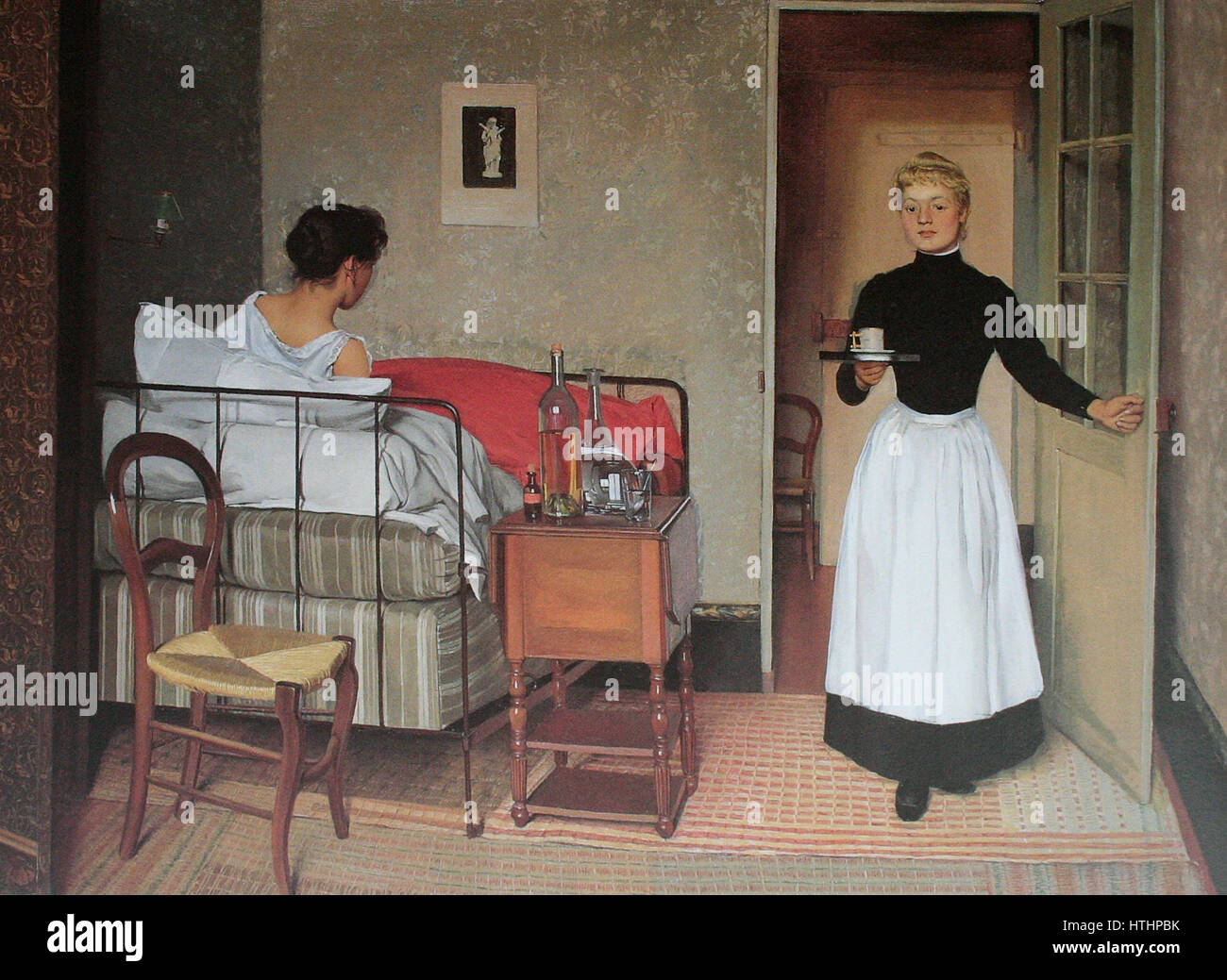 Sick woman 19th century hi-res stock photography and images - Alamy