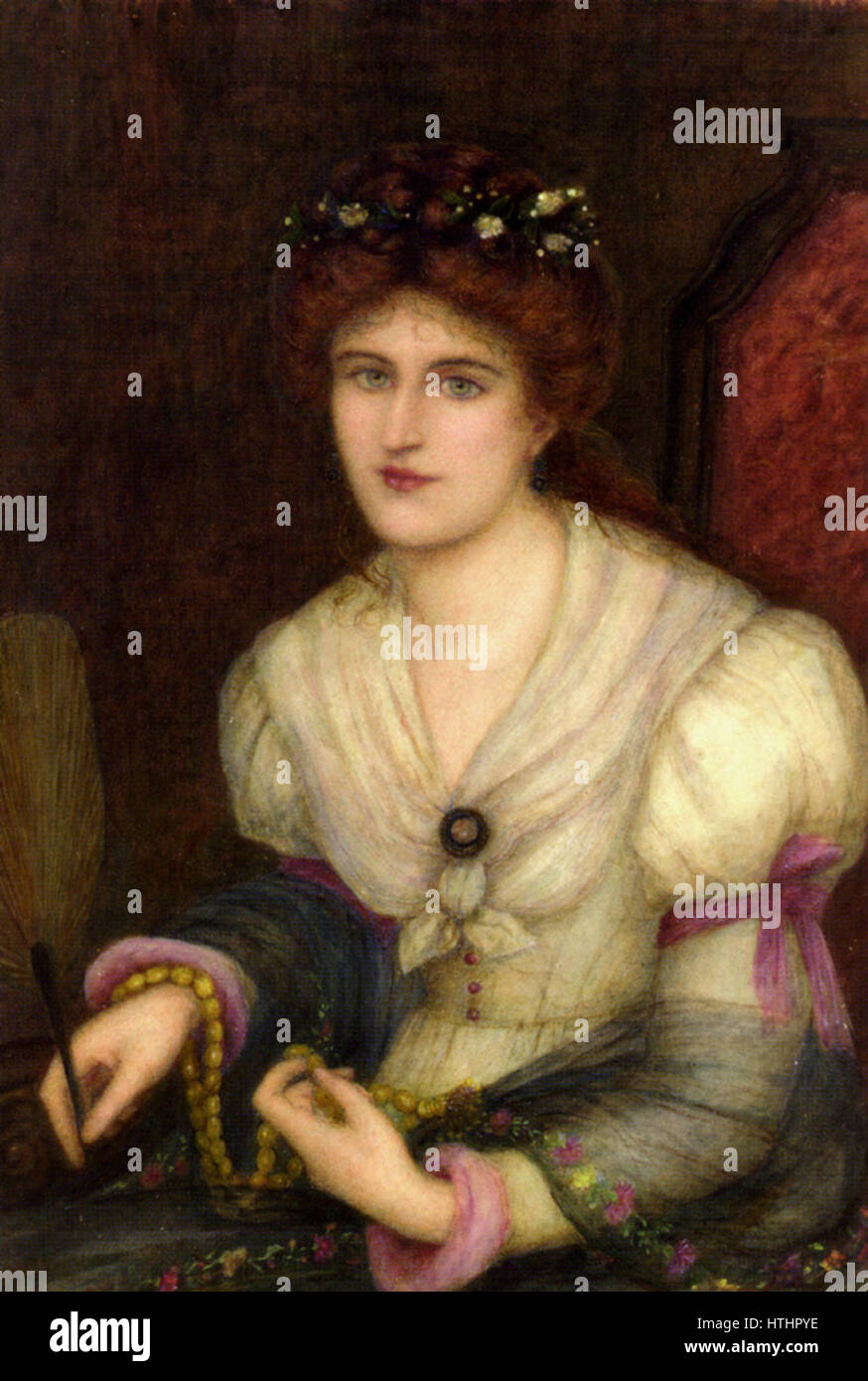 Marie Spartali Stillman - Self Portrait Stock Photo - Alamy