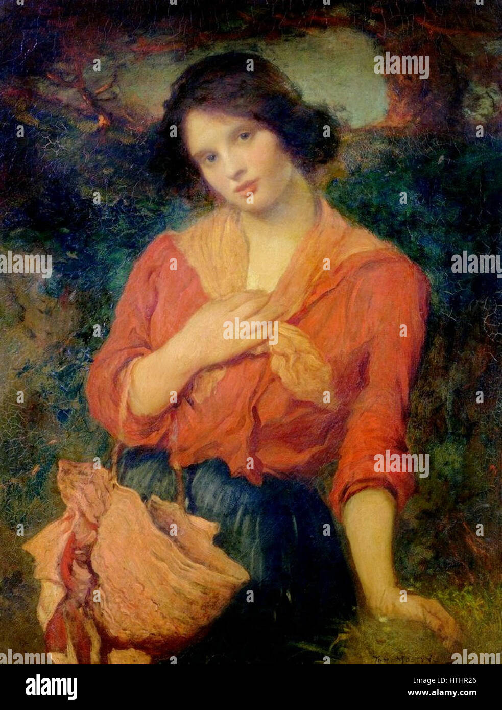 Thomas Edwin Mostyn’s 'The Tryst' from 1904 captures an intimate moment ...