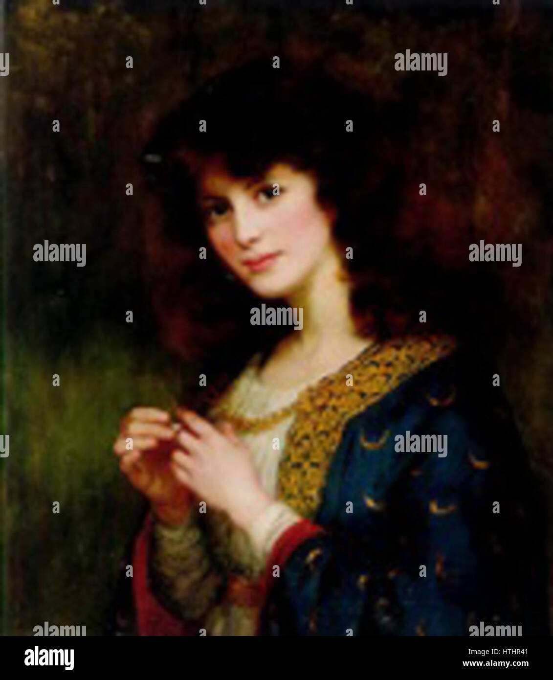 William Clarke Wontner - Portrait of Imogen Stock Photo - Alamy