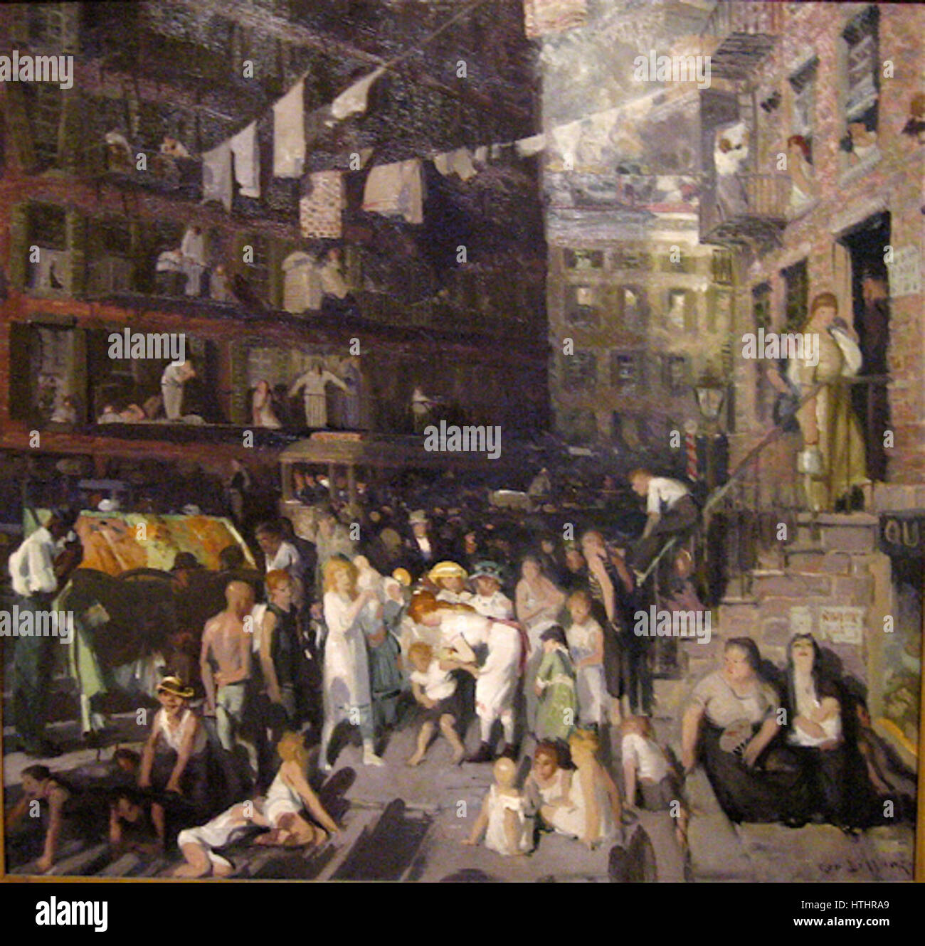 George Bellows' 1913 painting 'Cliff Dwellers' captures the bustling ...