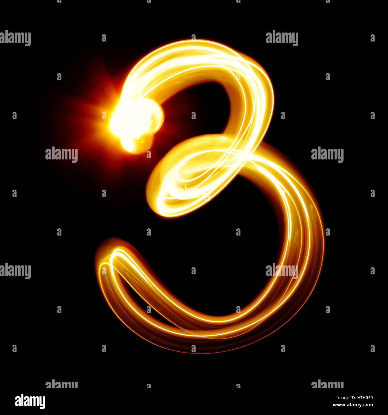 Number 3 Light High Resolution Stock Photography and Images - Alamy