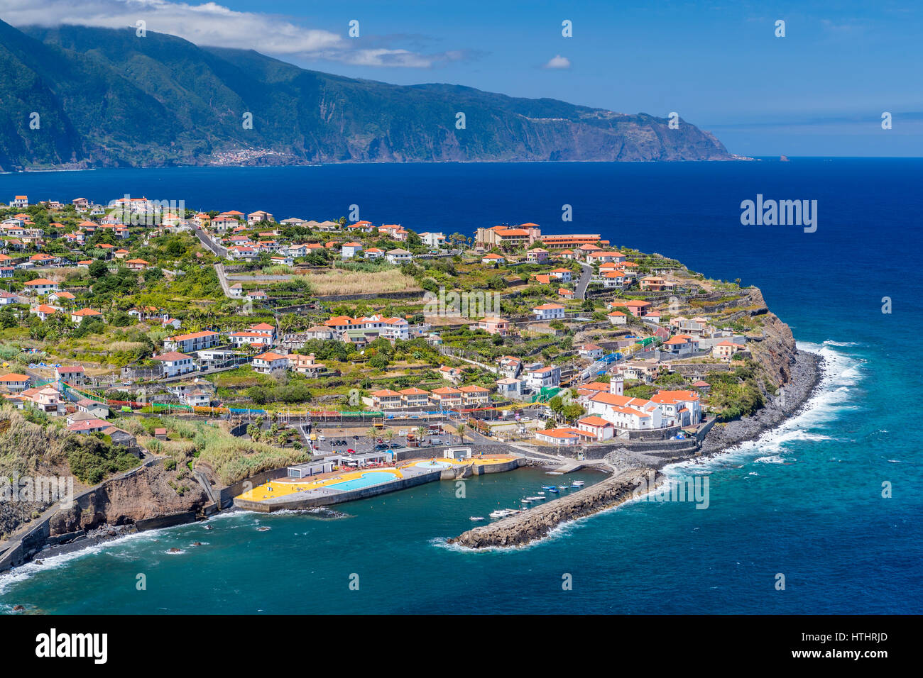 North Coast of Madeira, Ponta Delgada, Madeira, Portugal Stock Photo ...
