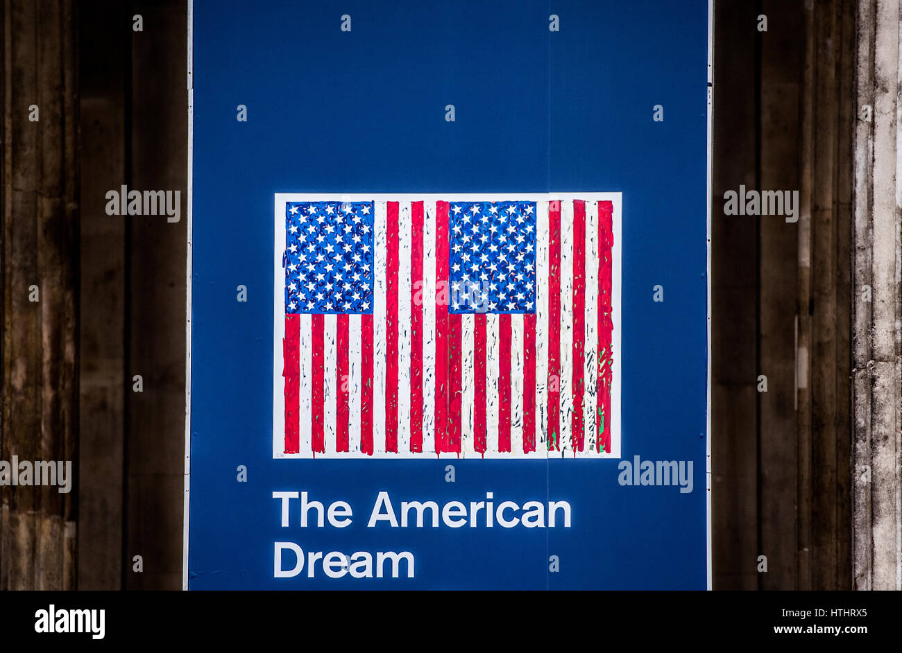 American Dream posters advertise a new exhibition of US modern art at ...