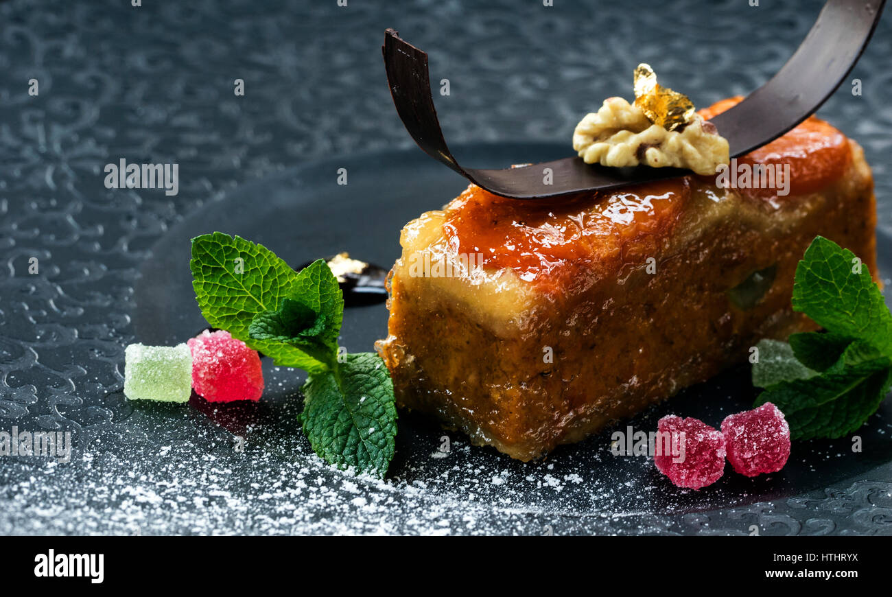 Marzipan dessert. Marzipan is a confection consisting primarily of ...