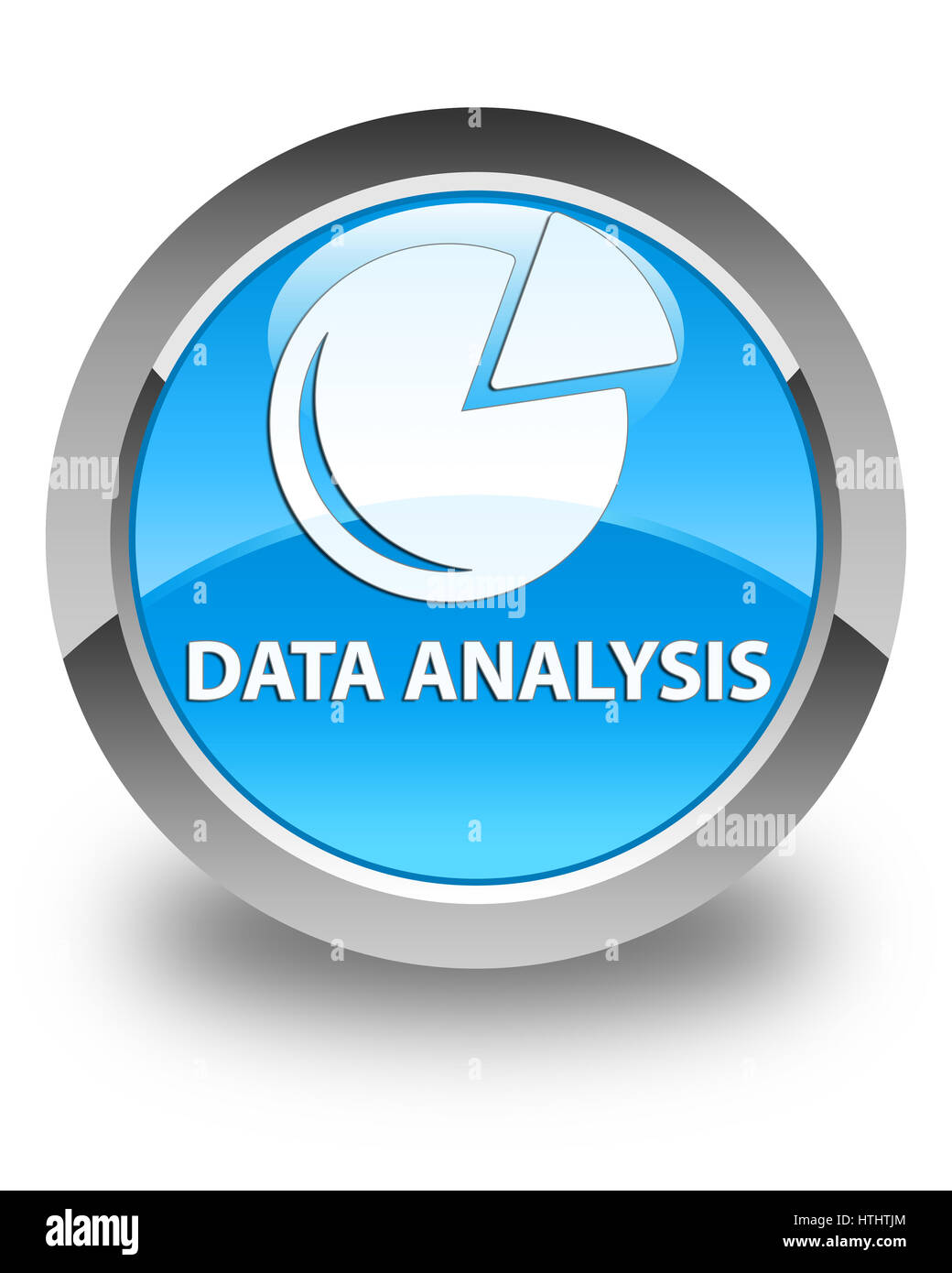 Blue sign data analysis symbol Cut Out Stock Images & Pictures - Alamy