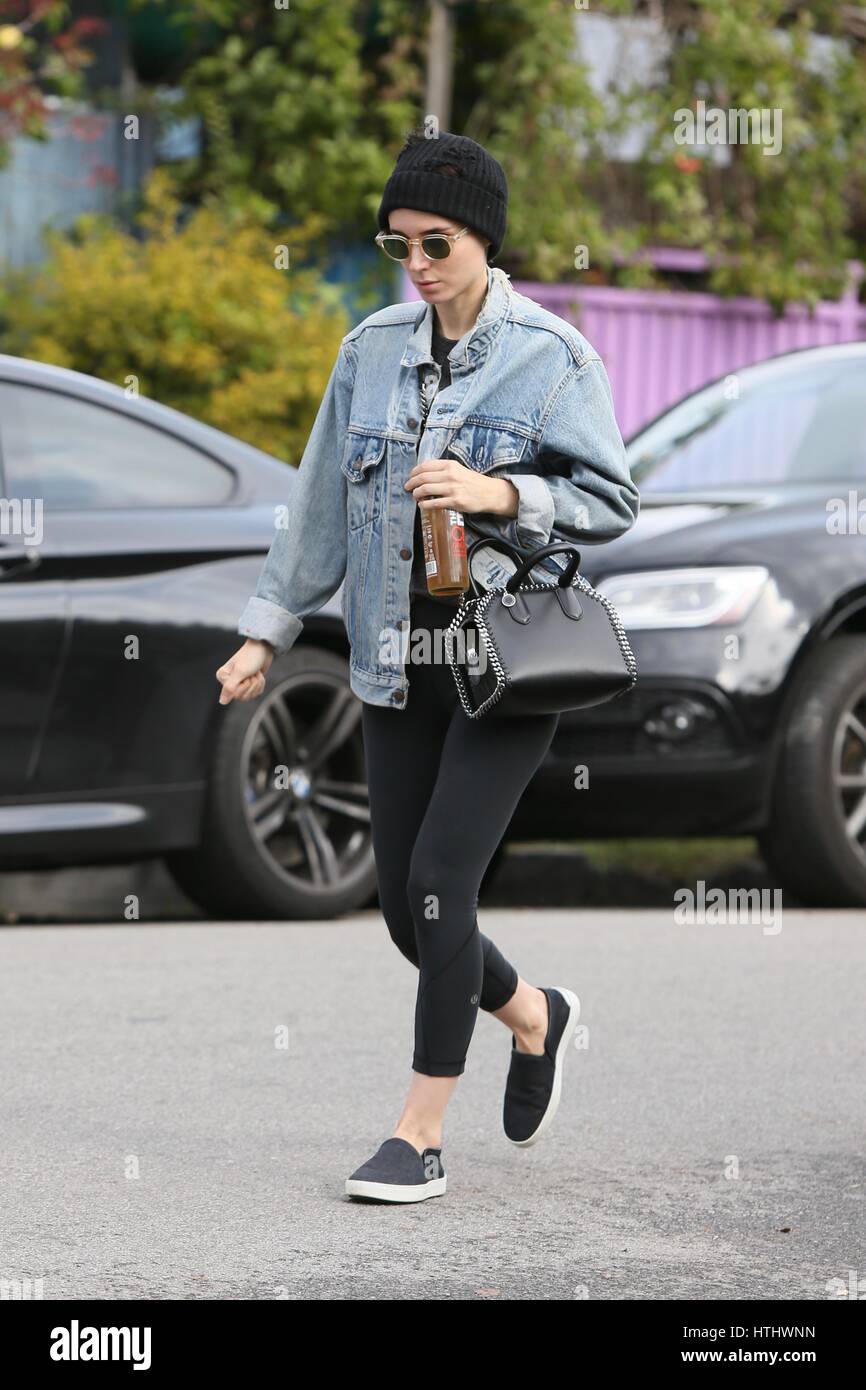 Rooney Mara seen heading to a hair salon Featuring: Rooney Mara Where ...