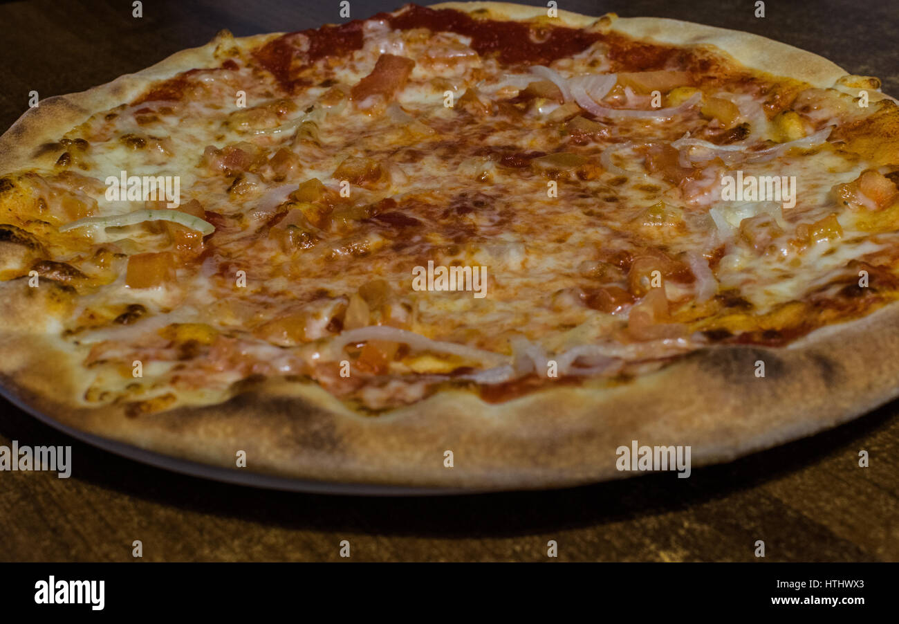 image of a typical Italian dish, round pizza Traditional Italian food ...