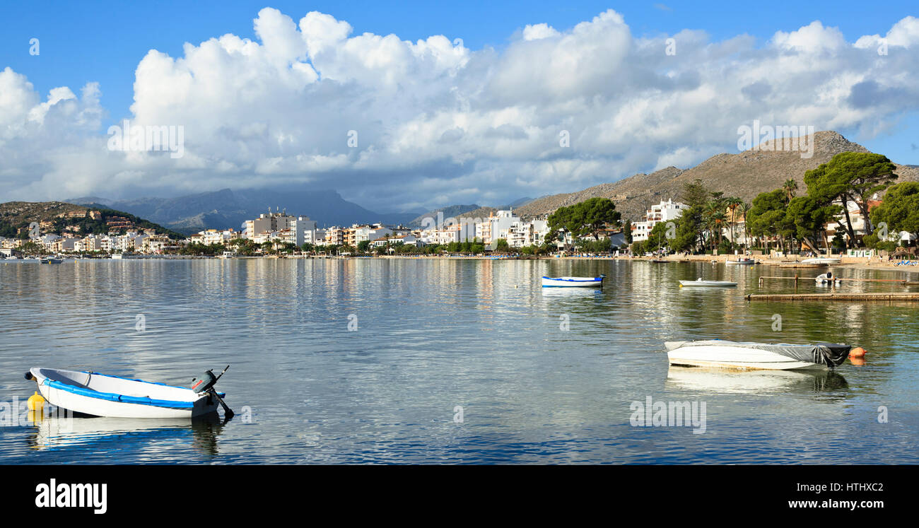 Puerto Pollensa beach, Mallorca, Spain Stock Photo - Alamy