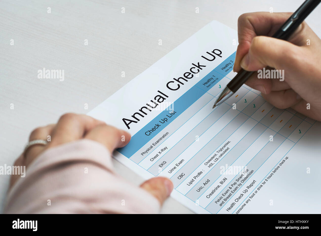 Annual Health Check Up Lifestyle Stock Photo - Alamy