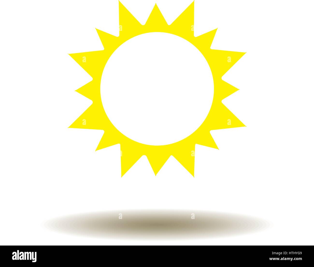 Yellow sun illustration Stock Vector Images - Alamy