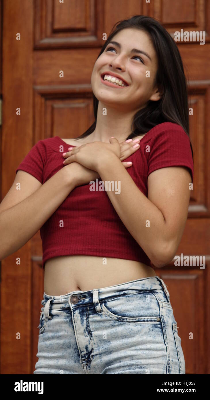 Girl In Love Stock Photo - Alamy