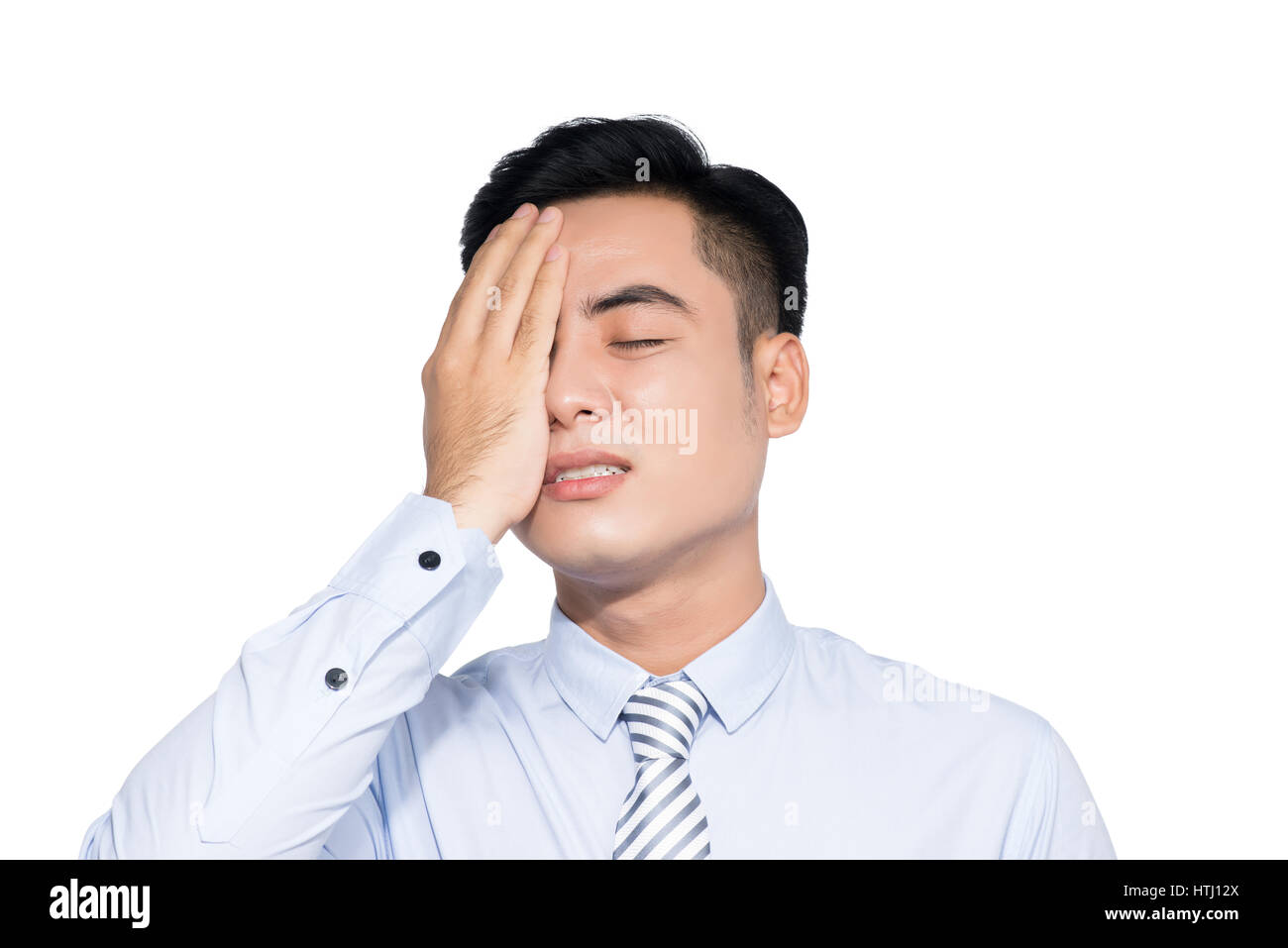 Portrait of sad, depressed asian man Stock Photo - Alamy