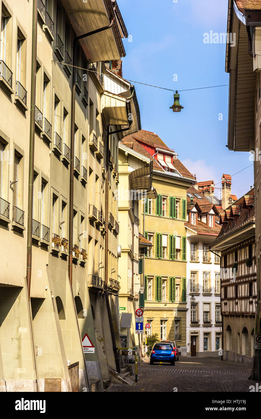 Buildings in the city center of Bern - Switzerland Stock Photo - Alamy