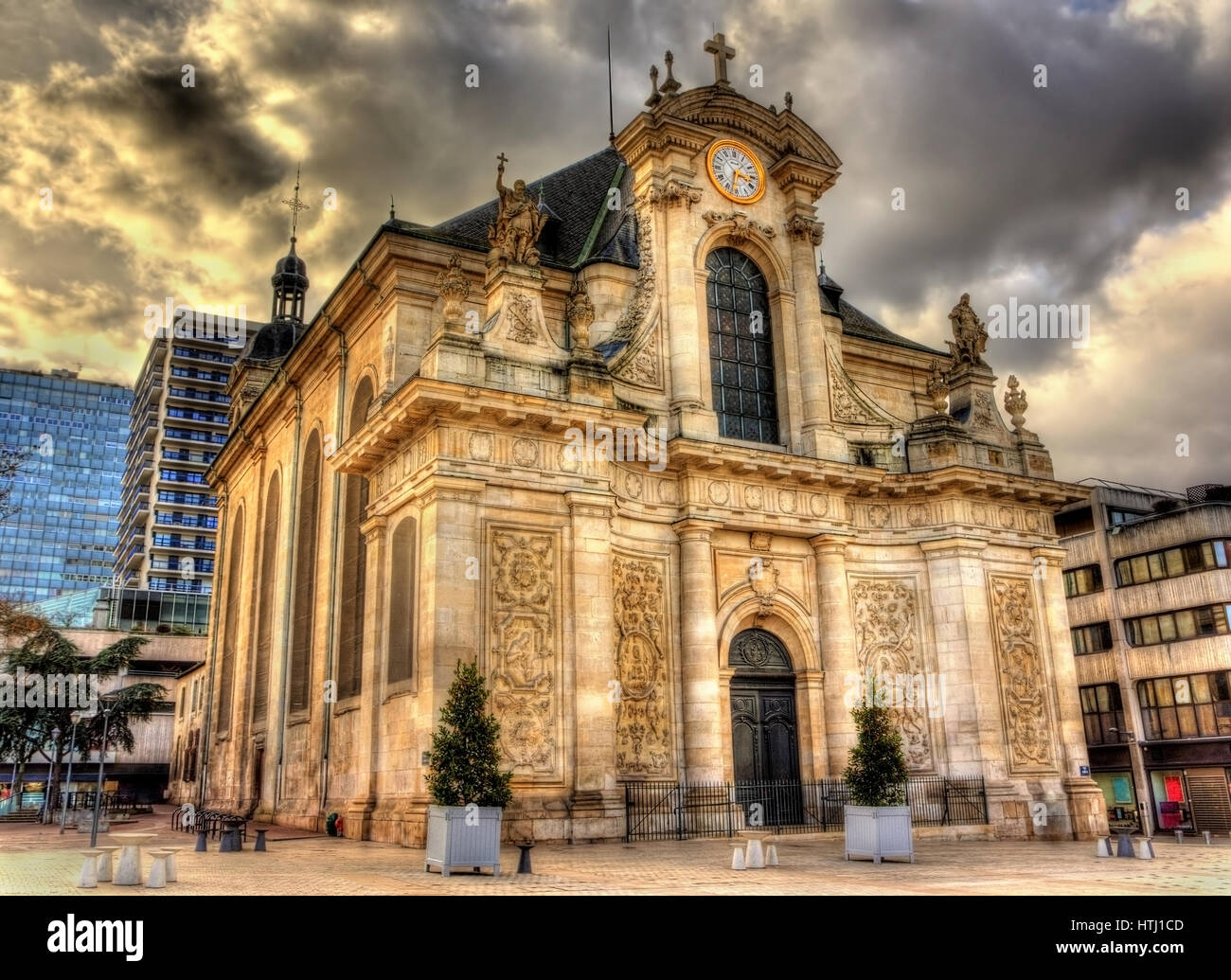 View of St. Sebastien church in Nancy - Lorraine, France Stock Photo ...