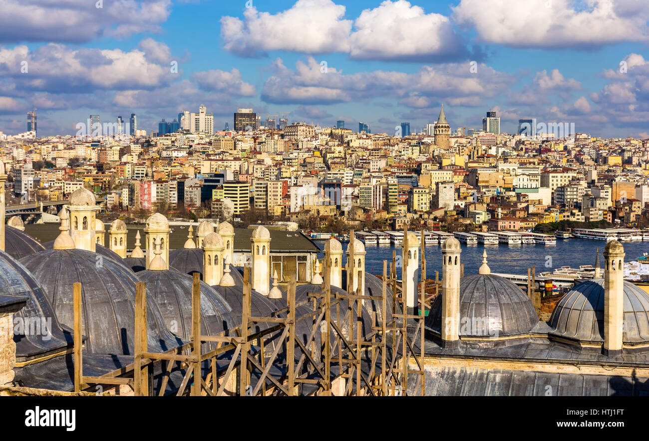 Istanbul city center tower view hi-res stock photography and images - Alamy