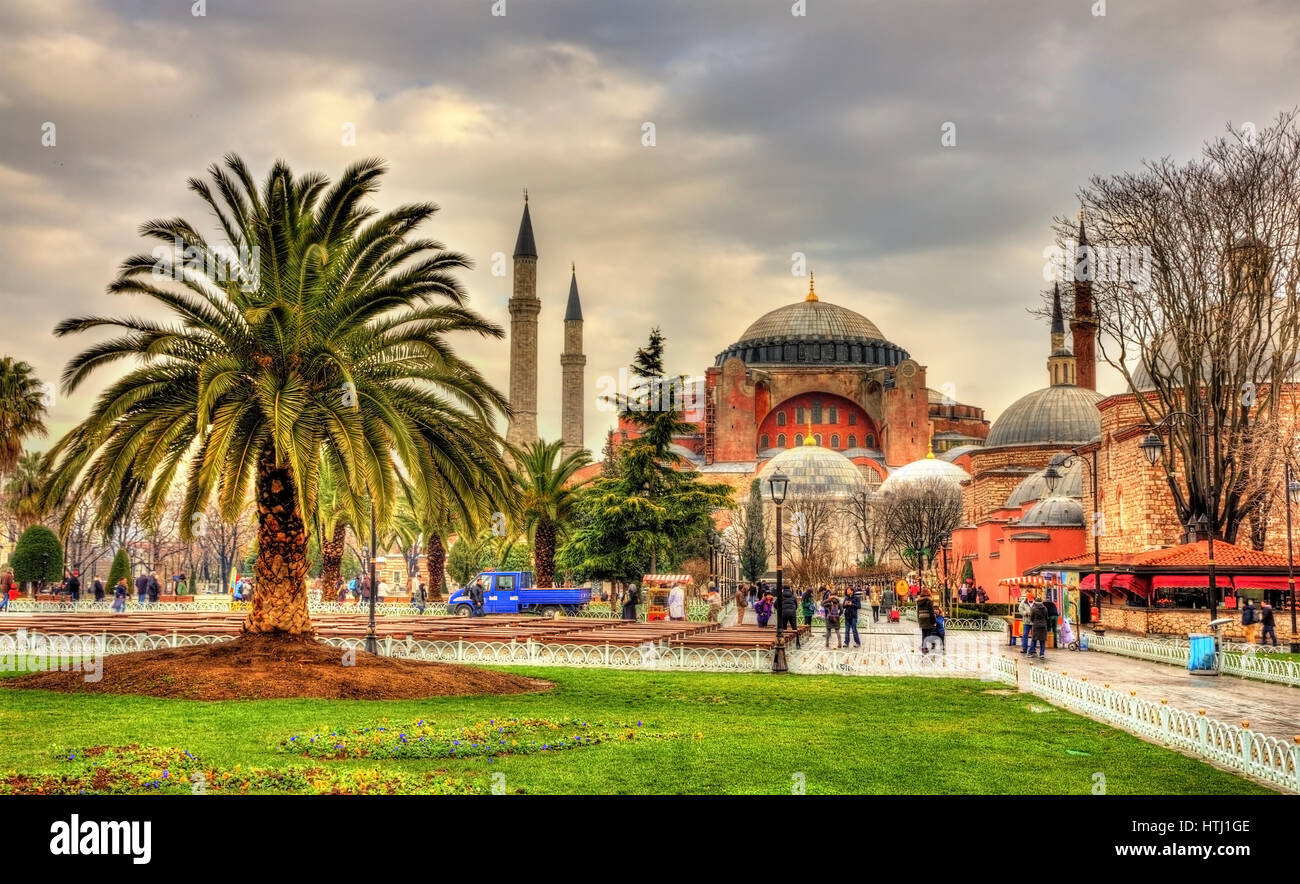 View of Hagia Sophia (Holy Wisdom) - Istanbul, Turkey Stock Photo - Alamy