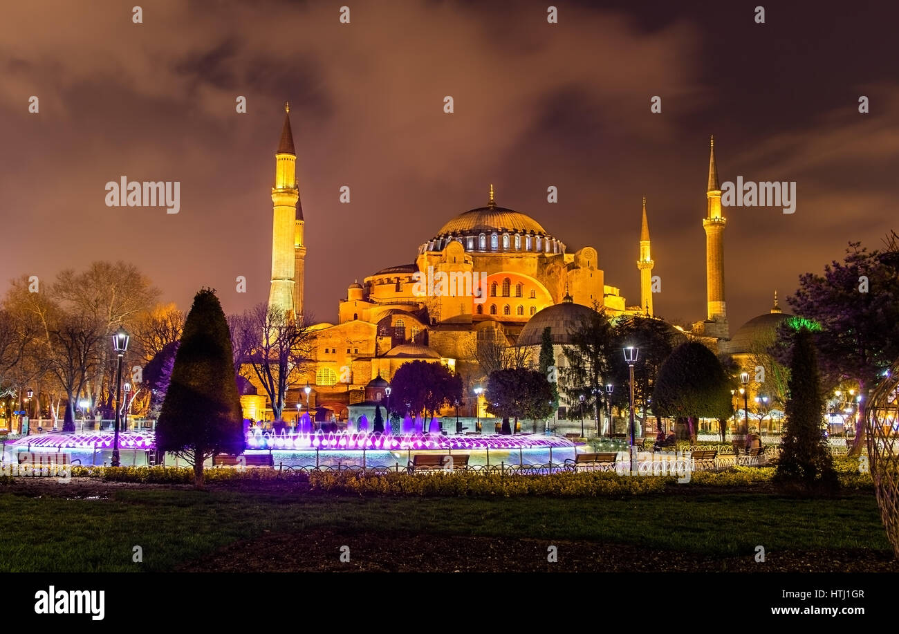View of Hagia Sophia (Holy Wisdom) - Istanbul, Turkey Stock Photo - Alamy