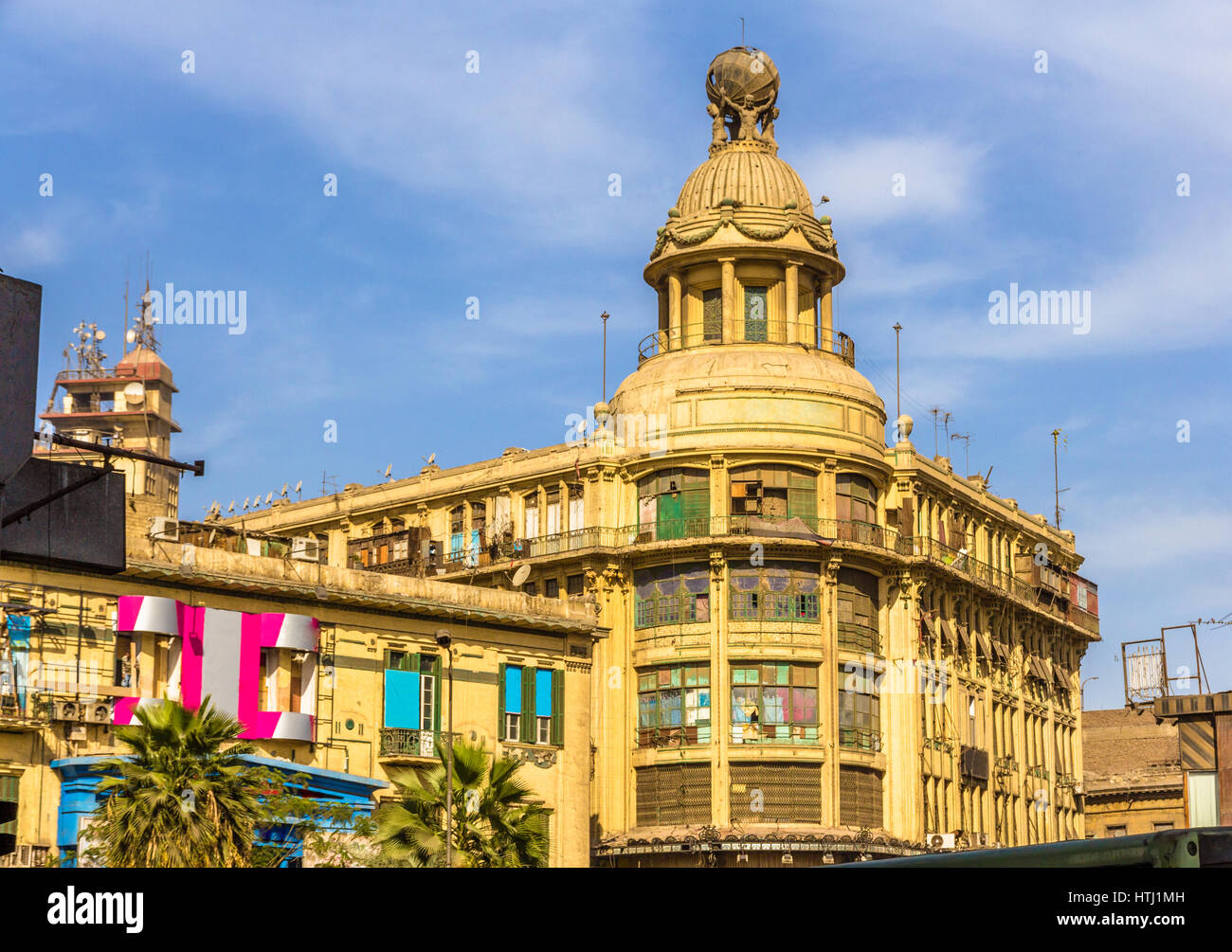 Tiring Building (1912) on Ataba Square in Cairo - Egypt Stock Photo - Alamy