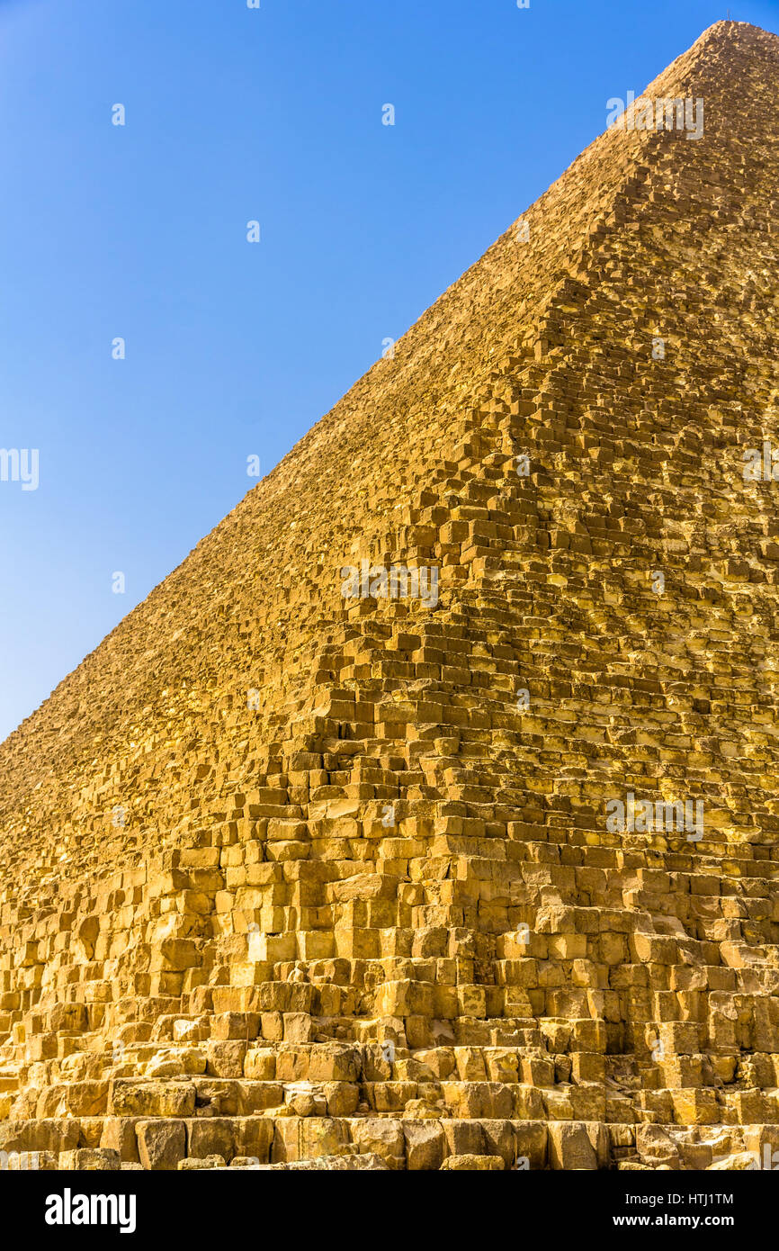 Edge of the Great Pyramid of Giza - Egypt Stock Photo - Alamy