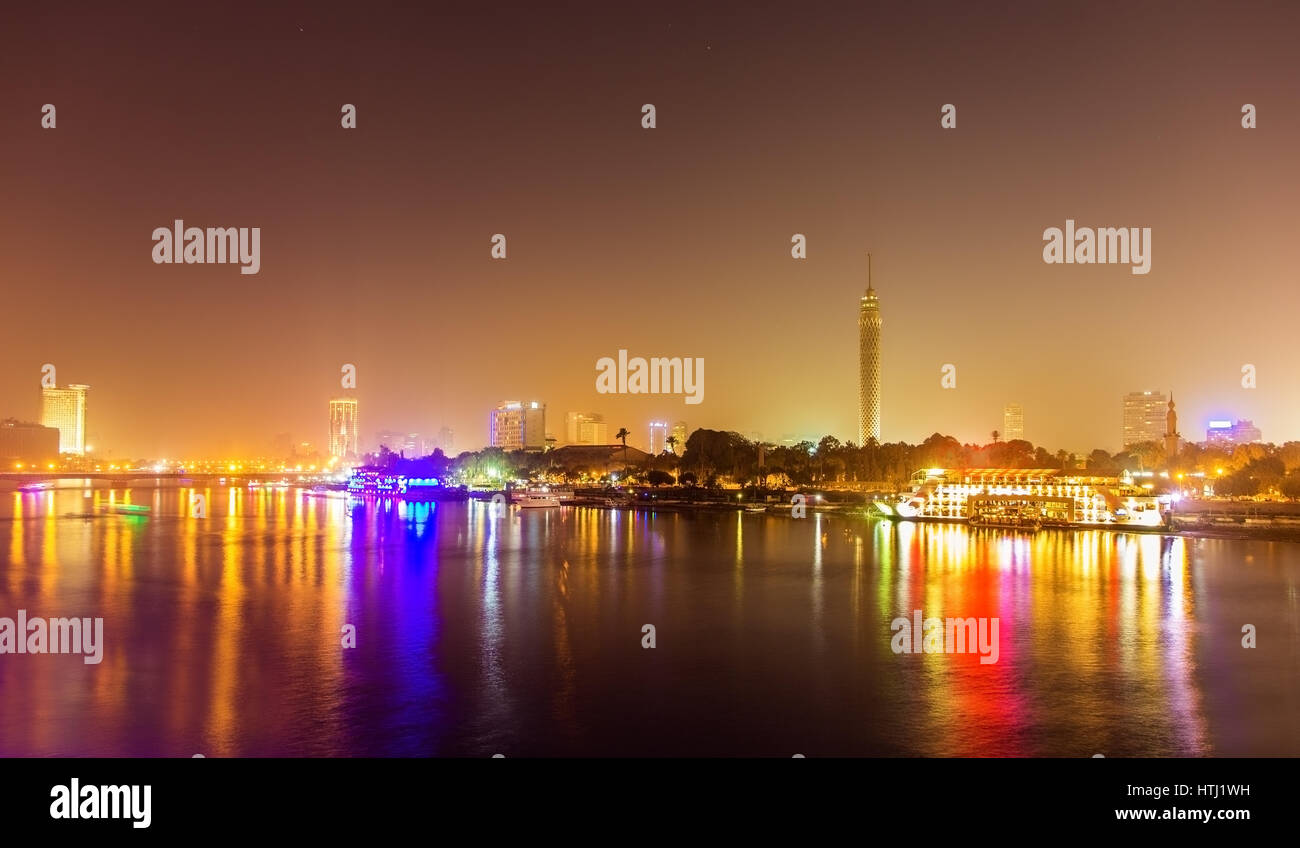 Night view nile river hi-res stock photography and images - Alamy