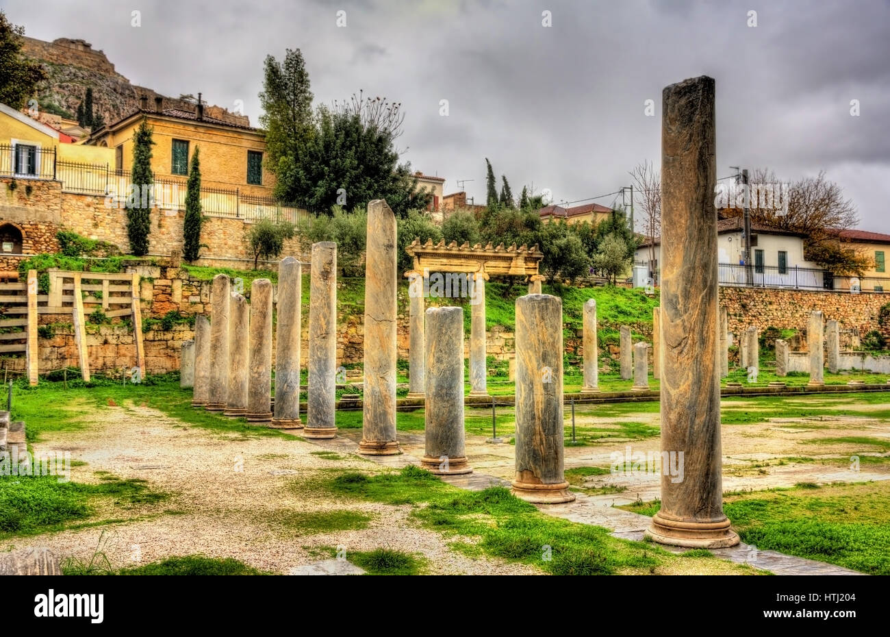 The Library of Hadrian in Athens - Greece Stock Photo - Alamy