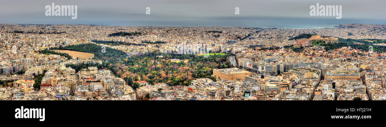 Panorama of the historic center of Athens, Greece Stock Photo - Alamy