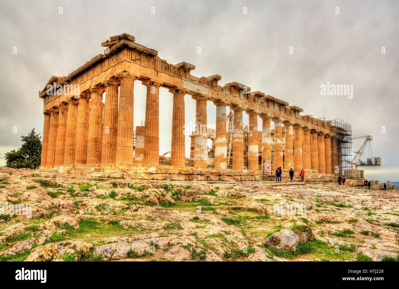 View of the Parthenon in Athens - Greece Stock Photo - Alamy