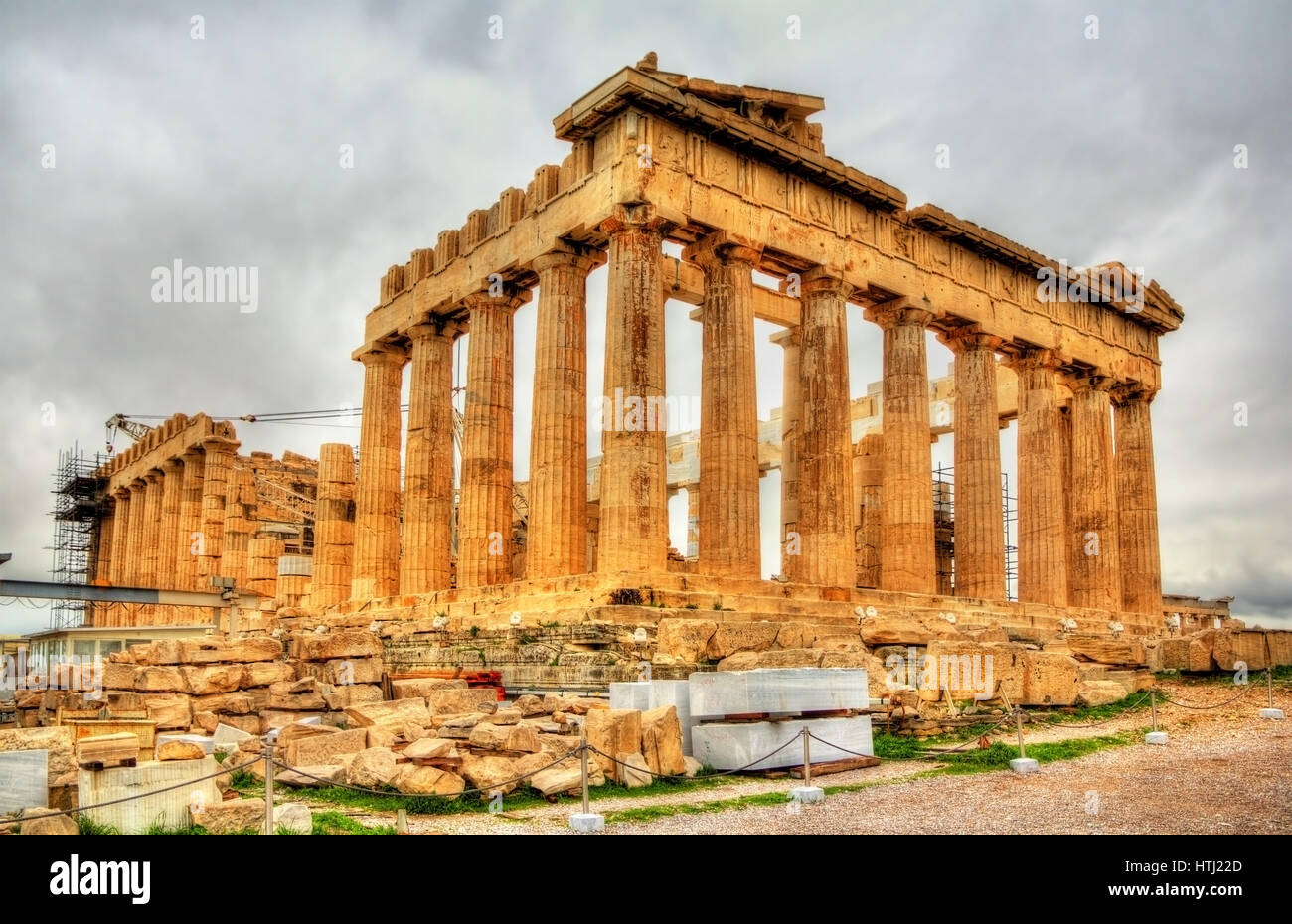 View of the Parthenon in Athens - Greece Stock Photo - Alamy
