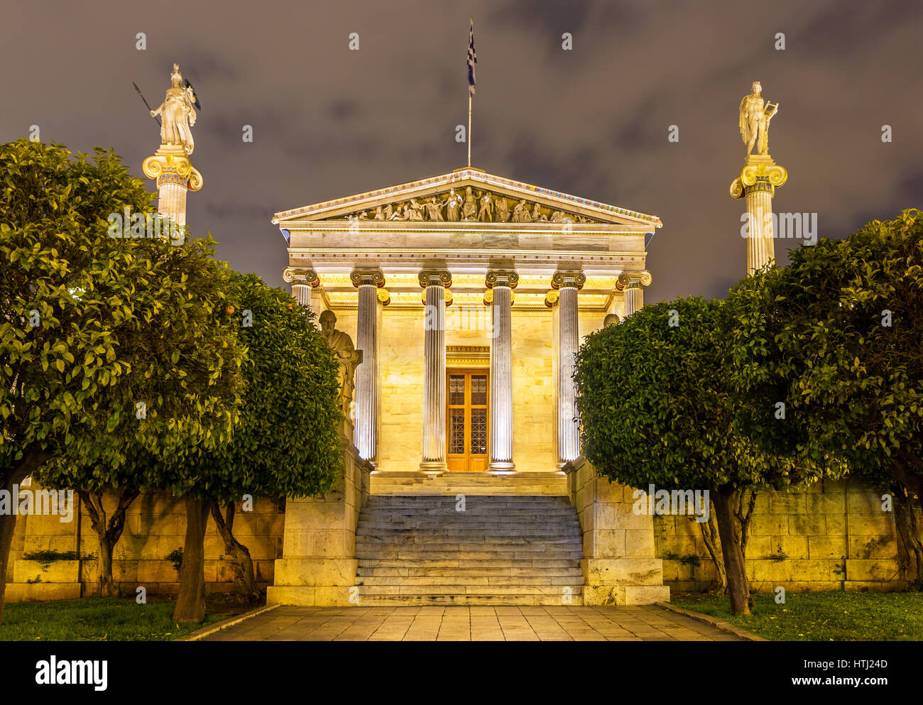 The main building of the Academy of Athens, Greece Stock Photo - Alamy
