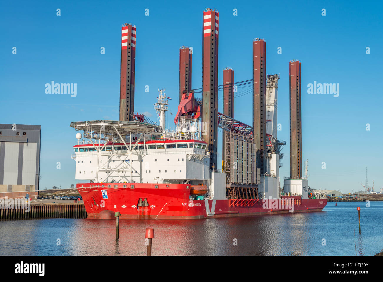 Offshore wind turbine installation hi-res stock photography and images ...