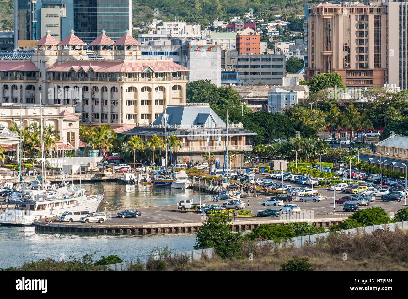 Port Louis, Mauritius - December 12, 2015: Port Louis cityscape ...