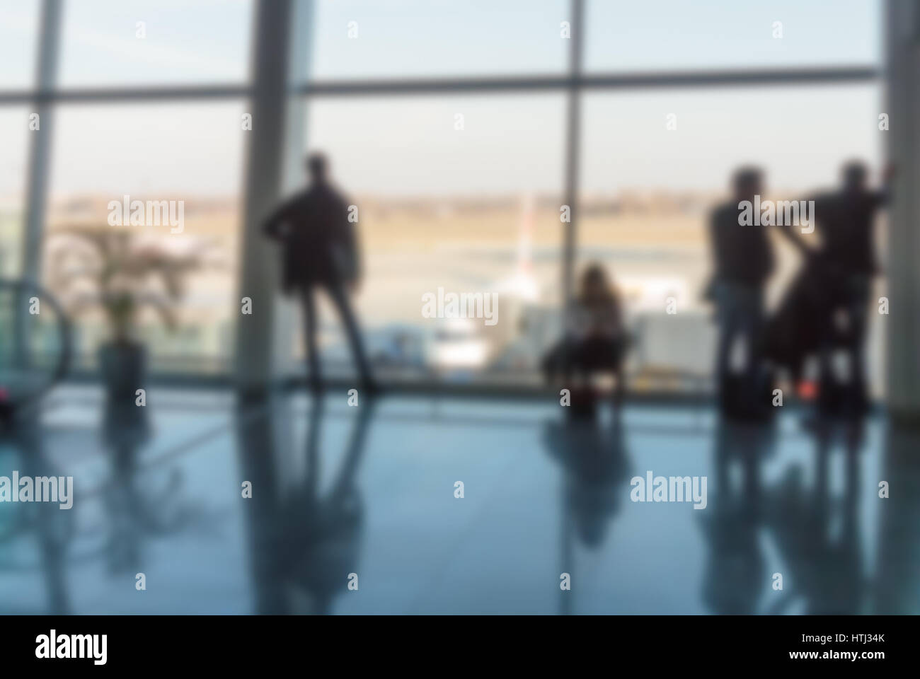 Abstract blur airport terminal interior for background Stock Photo - Alamy