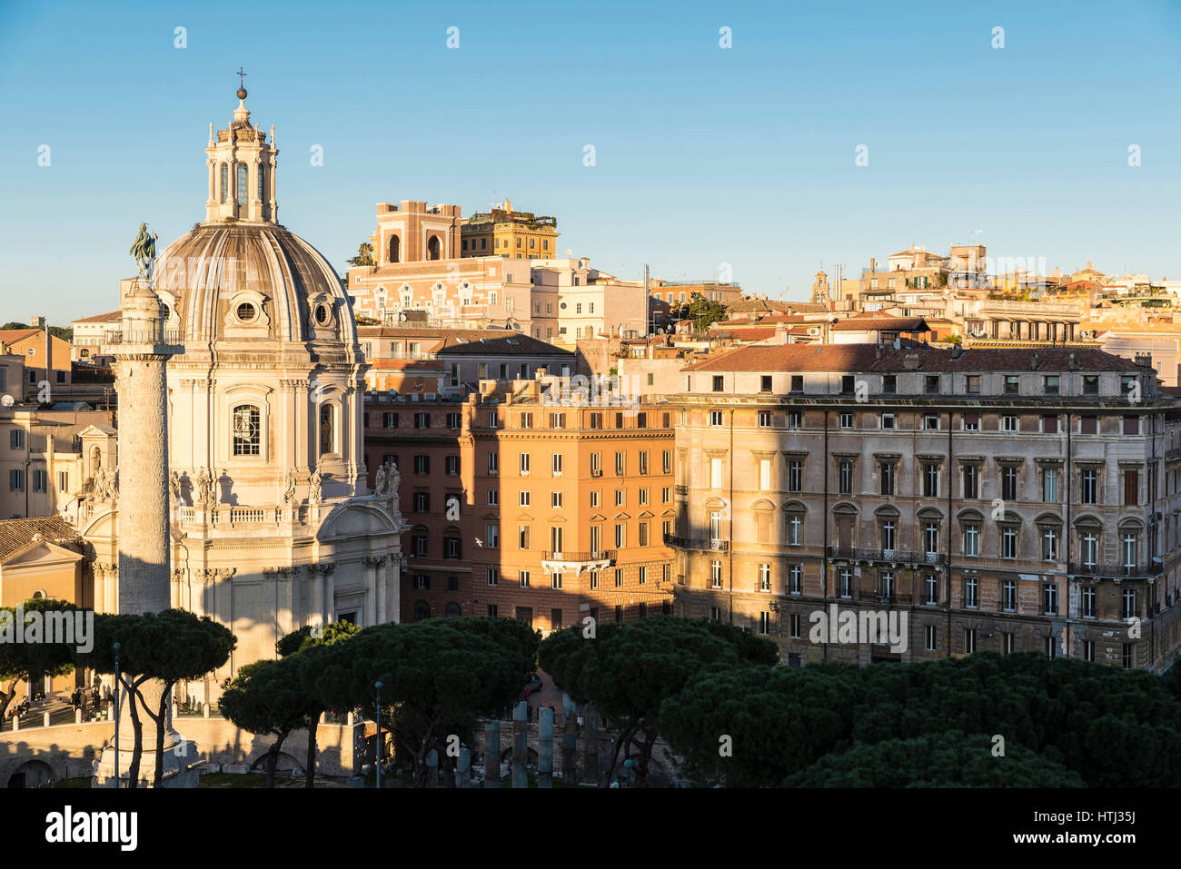 Overview of the historic town of Rome, Italy Stock Photo - Alamy