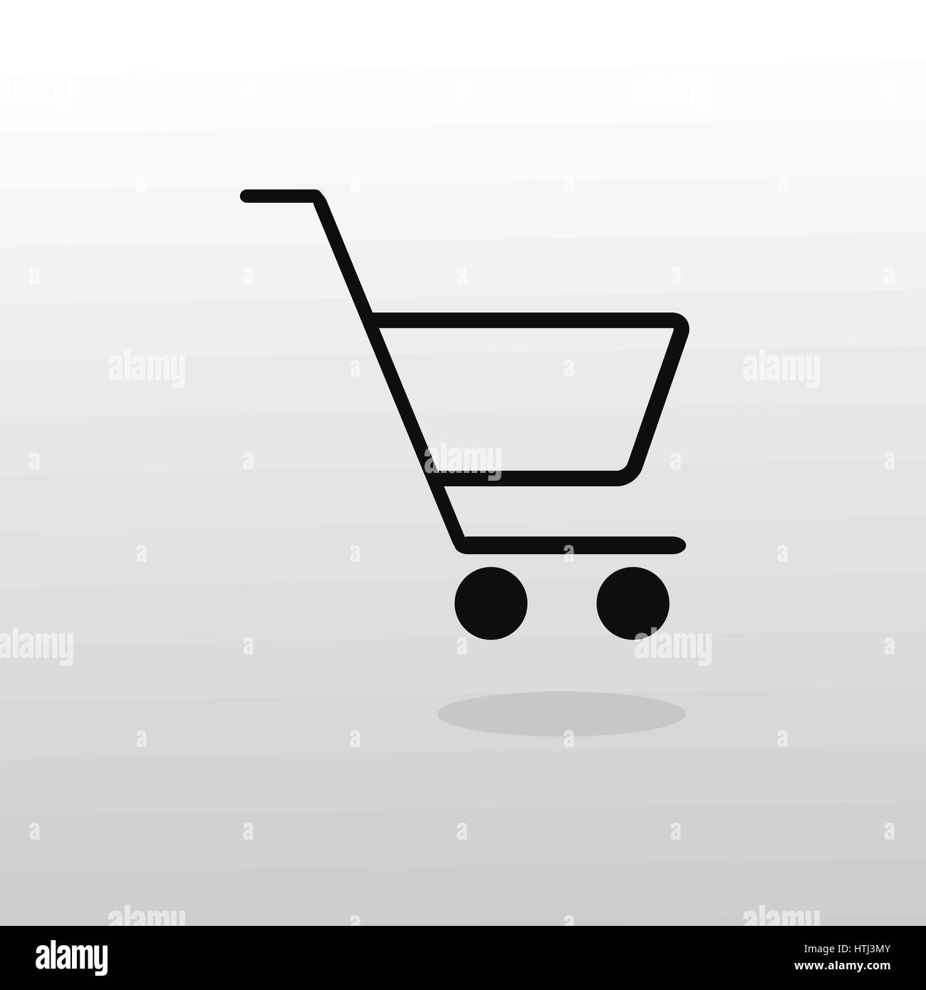 Empty supermarket shopping cart Stock Vector Images - Alamy