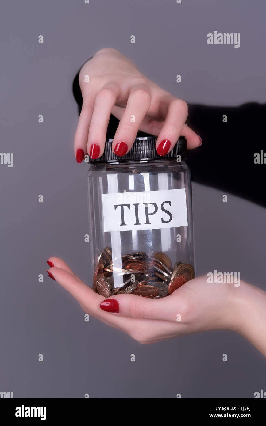 Tips container hi-res stock photography and images - Alamy