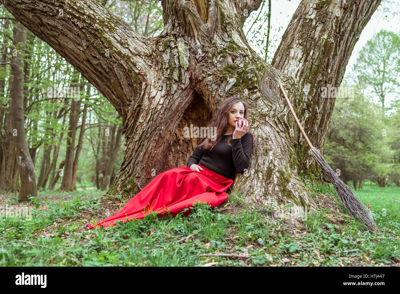 mystical witch woman Stock Photo - Alamy