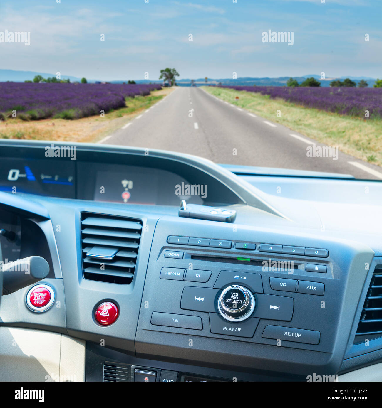car dashboard with keys Stock Photo - Alamy