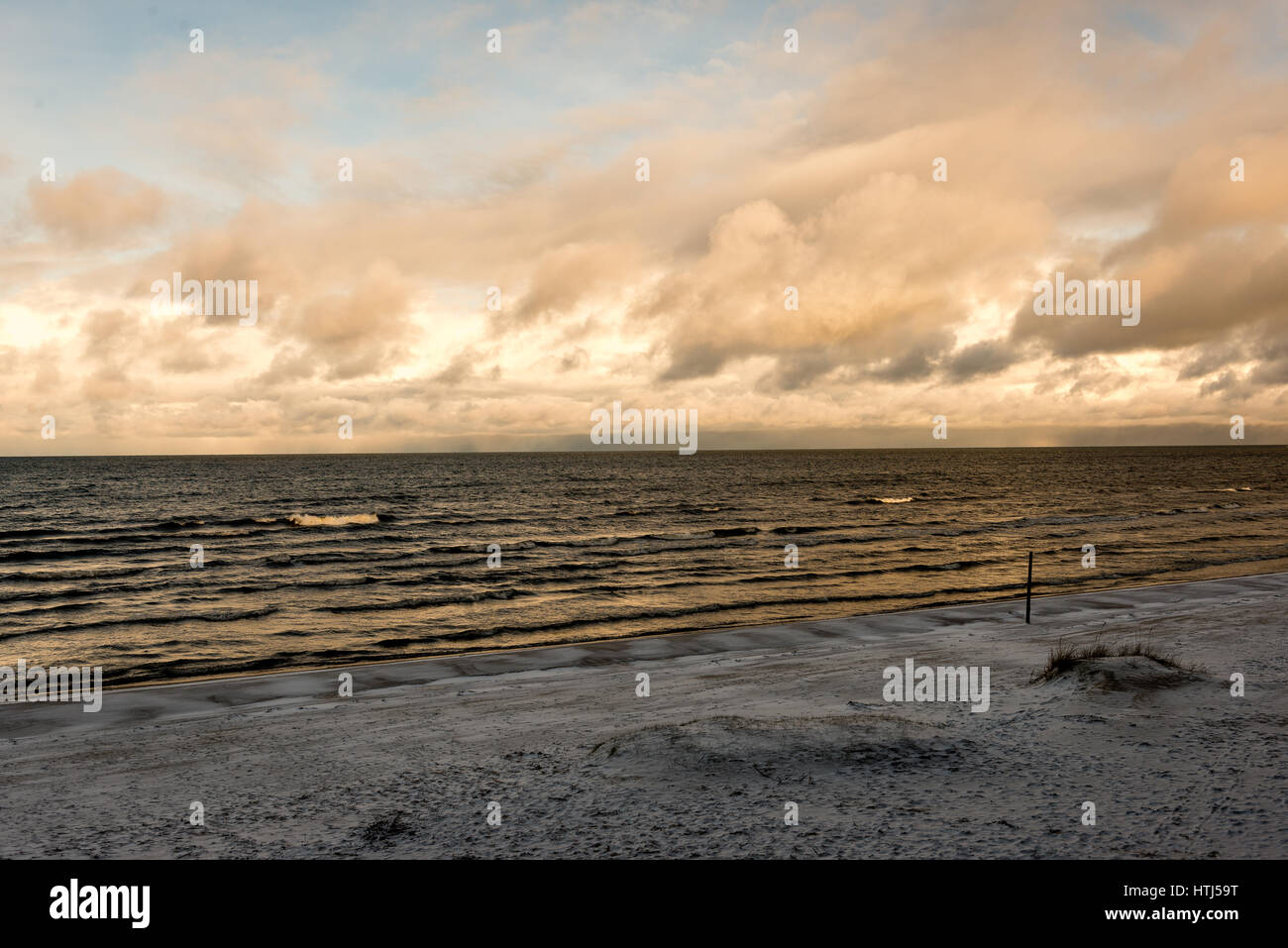 frozen countryside scene in winter with snow. beach scene with ice ...