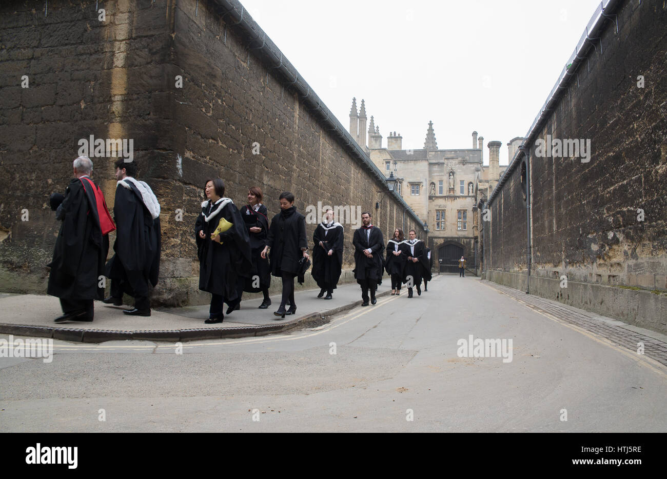Oxford University academics during the matriculation Stock Photo - Alamy