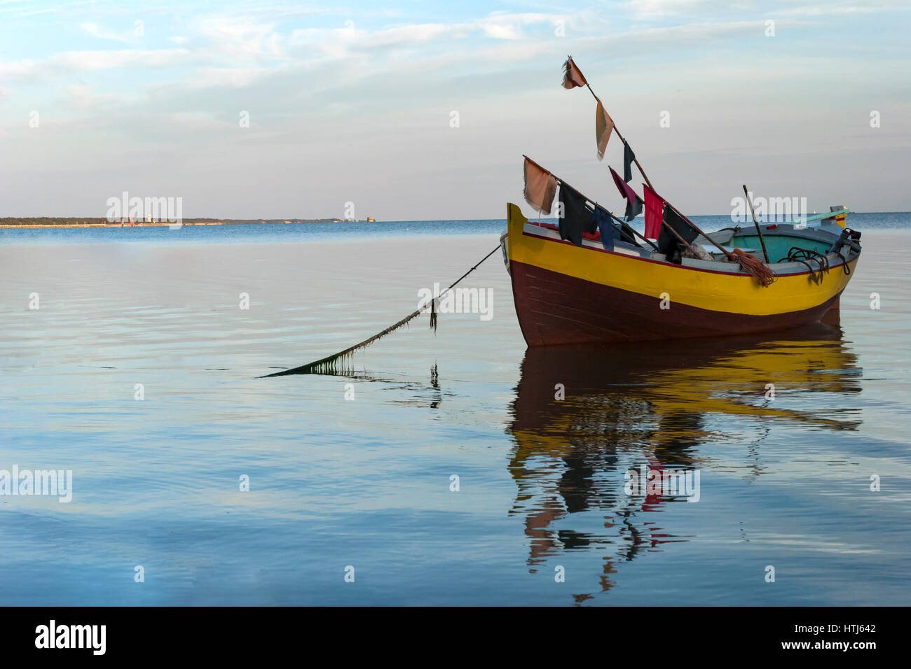 Boat on the sea shore, on the beach Stock Photo - Alamy