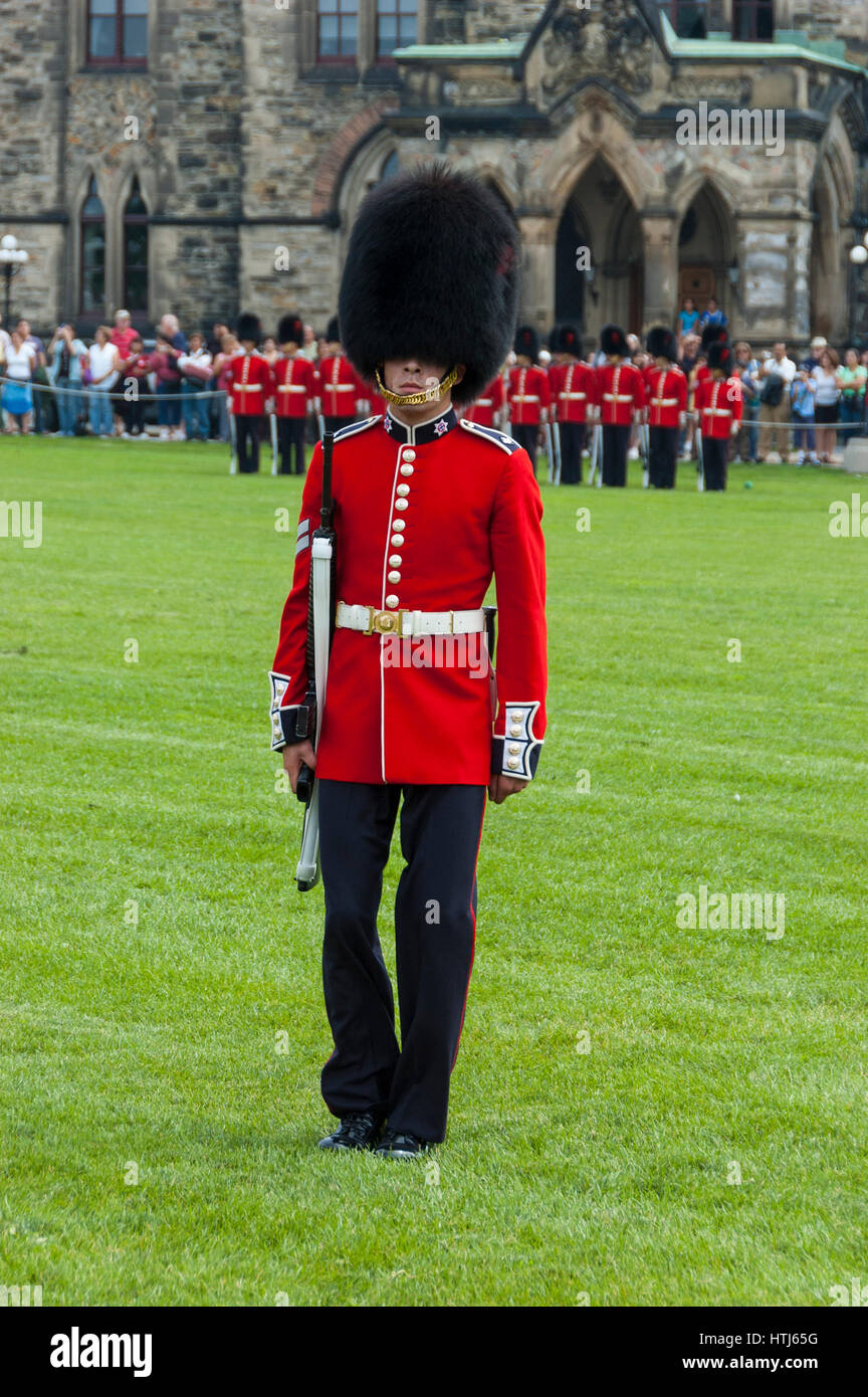 Changing of the guard ceremony / parade, Ottawa, Ontario, Canada ...