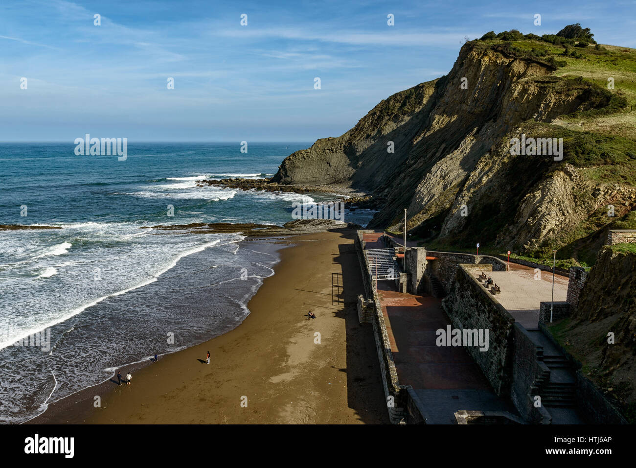 Beach and cliff famous for filming eight film Basque surnames and the ...