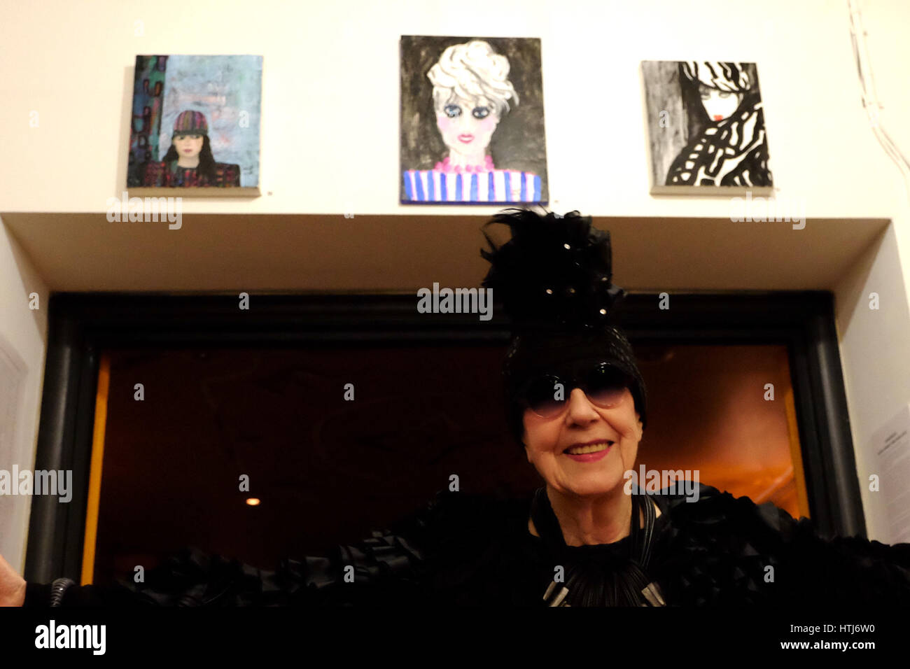 Artist Molly Parkin holds an exhibition on her 85th Birthday at Vout-o ...