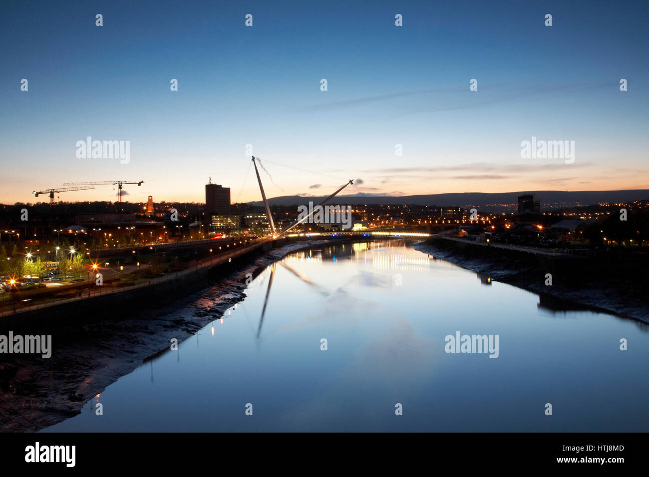 Newport road bridge, South Wales Stock Photo - Alamy
