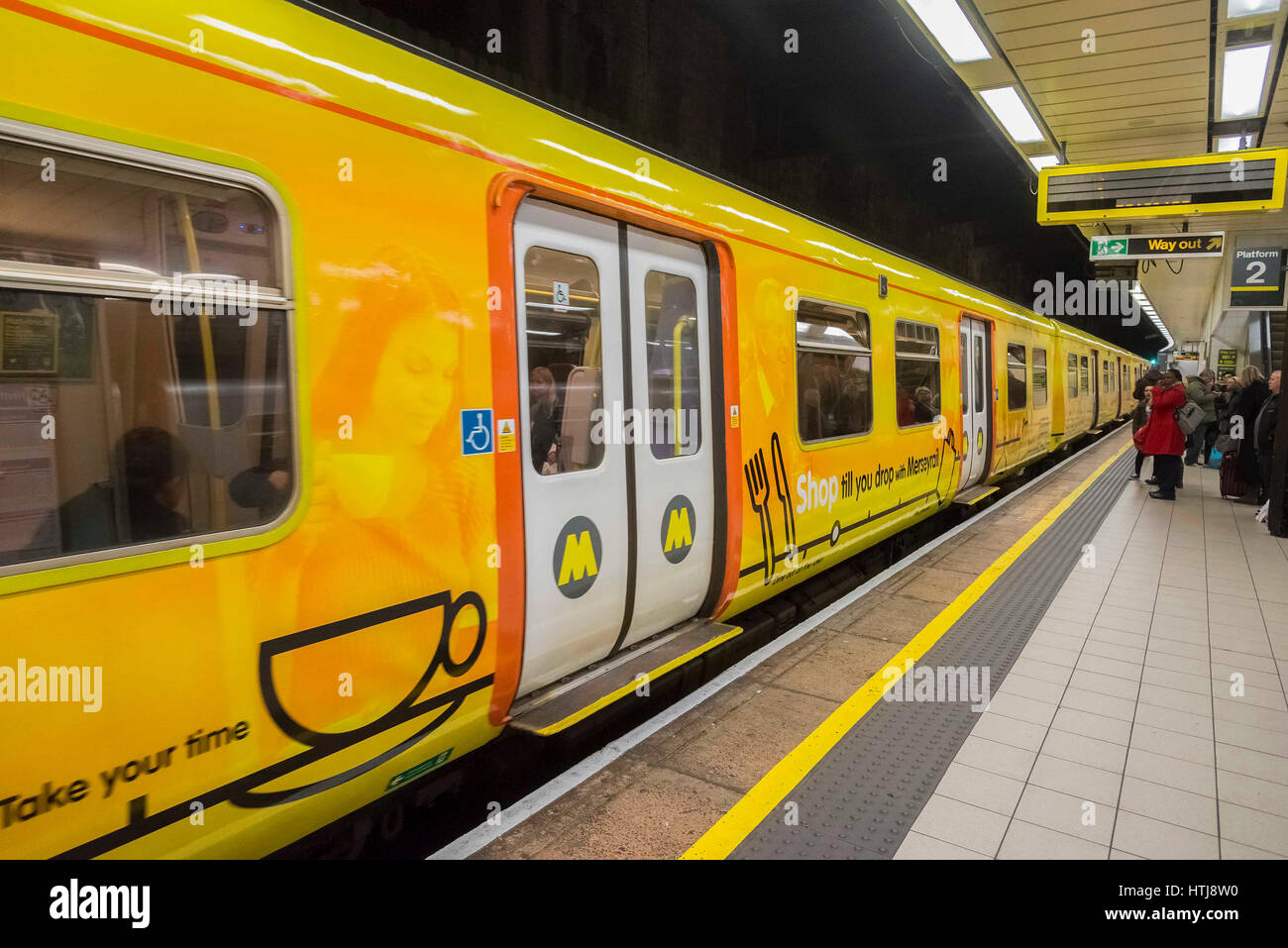Merseyrail livery hi-res stock photography and images - Alamy
