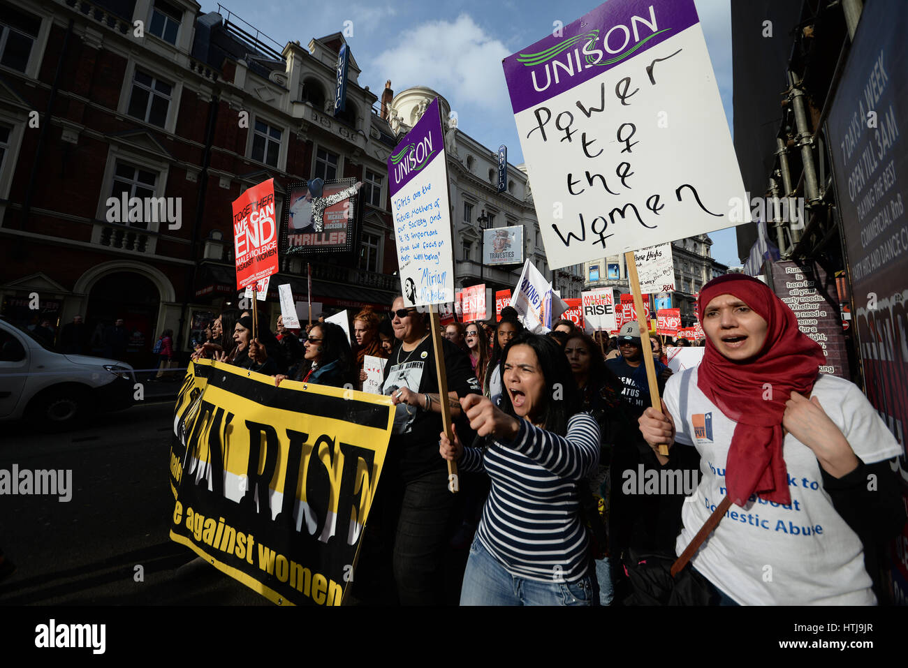 Human rights women rise up hi-res stock photography and images - Alamy