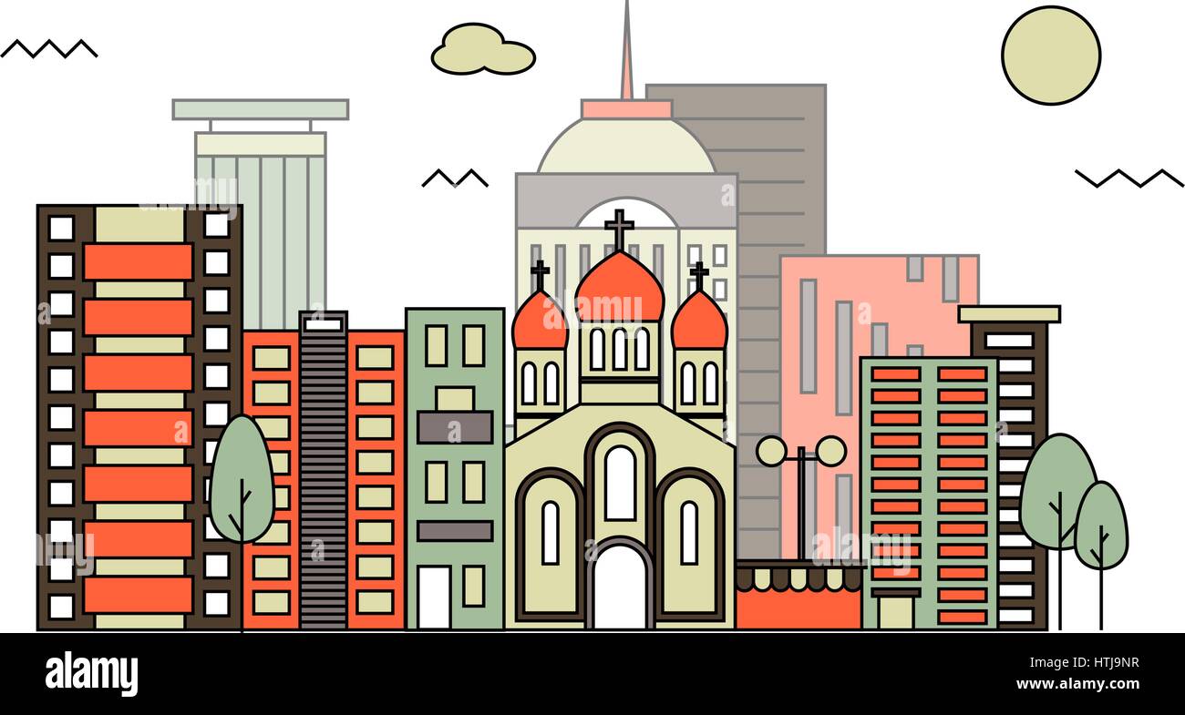 Modern architecture background design Stock Vector Images - Alamy