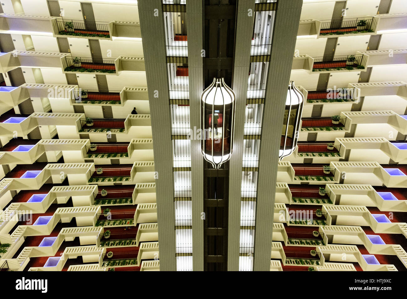 Interior of Hyatt Regency Hotel Atlanta, Georgia, USA Stock Photo - Alamy